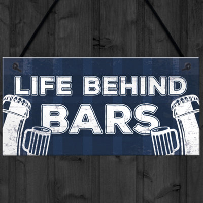 Red Ocean Man Cave Home Bar Sign Pub Hanging Plaque Funny Gift For Him ...