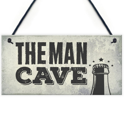 Red Ocean Man Cave Vintage Hanging Plaque Sign Fathers Day Gift Bar ...