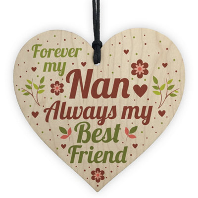Red Ocean Nan Decorations Nan Hanging Wooden Plaque Nanny Gift For ...