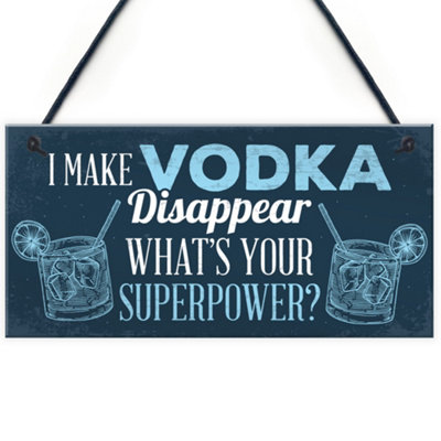 Red Ocean Novelty Funny Make Vodka Disappear Gift Man Cave Home Bar ...
