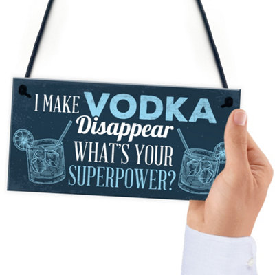 Red Ocean Novelty Funny Make Vodka Disappear Gift Man Cave Home Bar ...