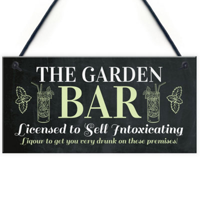 Red Ocean Novelty Garden Bar Hanging Decor Sign For Home Bar Garden ...