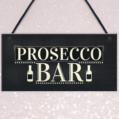 Red Ocean Prosecco Bar Hanging Wall Door Sign Pub Home Bar Kitchen ...
