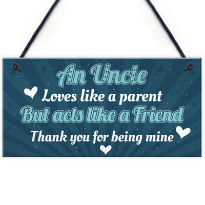 Red Ocean Quirky Birthday Christmas Gifts For Uncle Hanging Plaque From ...