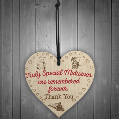 Red Ocean Special Midwife Midwives Remembered Thank You Gift Nurse ...