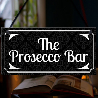 Red Ocean The Prosecco Bar Drink Vintage Foam Plaque Sign Home Bar Gift ...