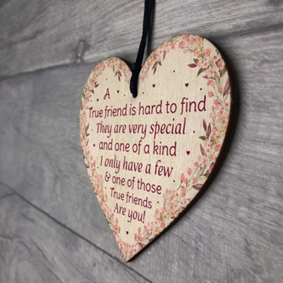 Red Ocean True Friend Wooden Special Friendship Gift For Women Thank ...