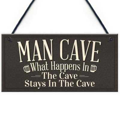 Red Ocean Vintage Man Cave Plaque Sign Fathers Day Gift For Him Bedroom ...