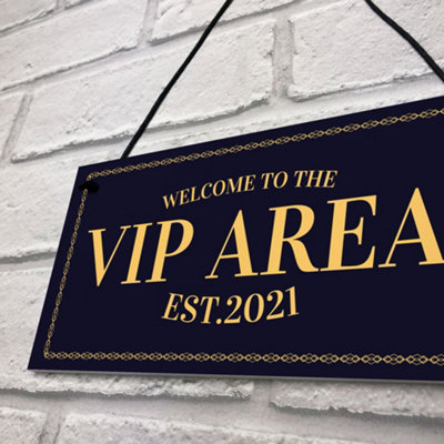 Red Ocean VIP AREA Home Bar Sign Novelty Garden Bar Signs Man Cave ...