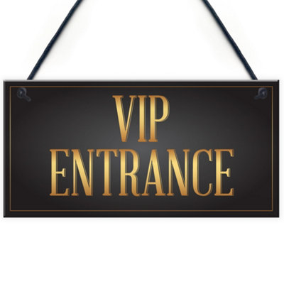 Red Ocean VIP ENTRANCE Party Awards Night Bar Hanging Wall Plaque Party ...