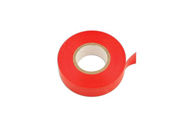 Red PVC Insulation Tape 19mm x 20m Pk 10 Connect 30380 | DIY at B&Q