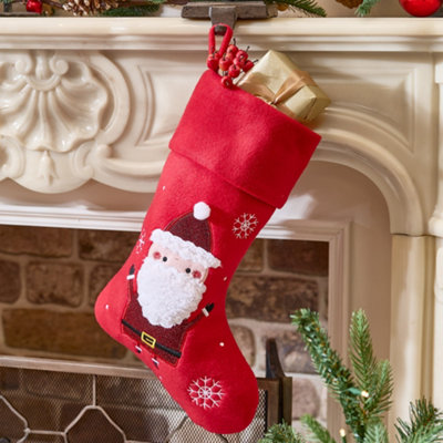 Red Santa Claus Children's Xmas Gift Decoration Christmas Stocking ...