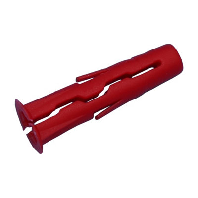 Red Screw Wall Expansion Fixing Rawl Plugs for Brick Stone Concrete ...