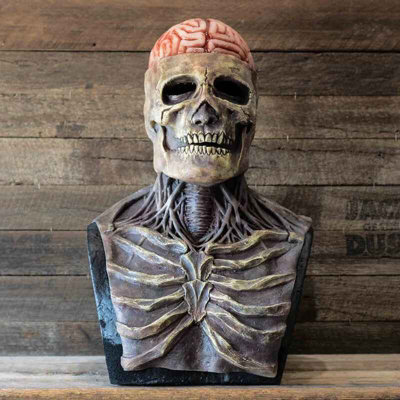 Red Skull Mask DJ Party Cosplay Horror Prop Realistic Headgear