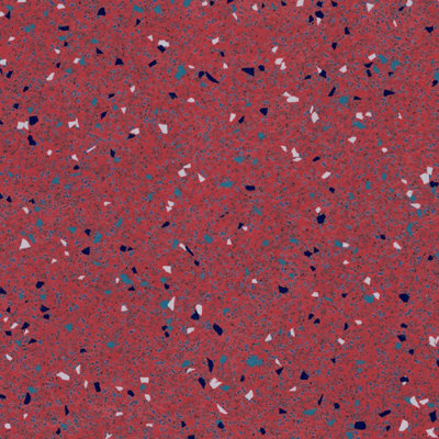 Red Speckled Effect Vinyl Flooring, Non-Slip Contract Commercial Vinyl ...