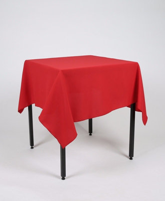 Red Square Tablecloth 121cm x 121cm (48" x 48") | DIY at B&Q