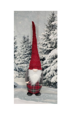 Red Standing Christmas Gonk With Red Tartan Trousers 73cm Plush Gonk ...