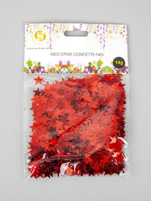 Red Star Confetti Red 14g Table Scatter Birthday Party Decorations