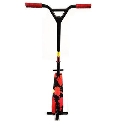 RED STUNT SCOOTER KIDS ADULTS FIXED BAR PRO PUSH KICK 360 DEGREE WHEEL ...