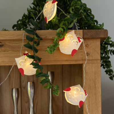 Red & White Owl Paper String Lights | DIY at B&Q