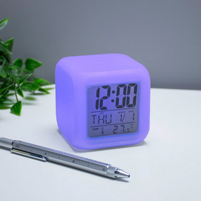 RED5 LED Colour Change Digital Clock | DIY at B&Q