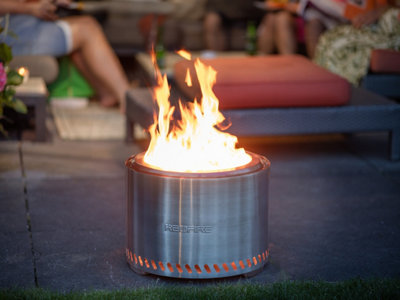 RedFire Volcano Pellet Fire Pit Extra Large Size - Stainless Steel - 49 ...