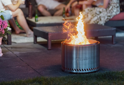 RedFire Volcano Pellet Fire Pit Extra Large Size - Stainless Steel - 49 ...