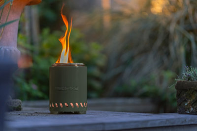 RedFire Volcano Pellet Tabletop Fire Pit Medium Size - Olive Green ...