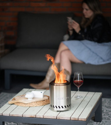 RedFire Volcano Pellet Tabletop Fire Pit Medium Size - Stainless Steel ...