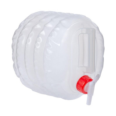 Redwood - Collapsible Water Carrier - 5L - White | DIY at B&Q