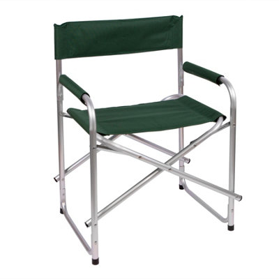 Redwood Folding Aluminium Directors Chair - Green