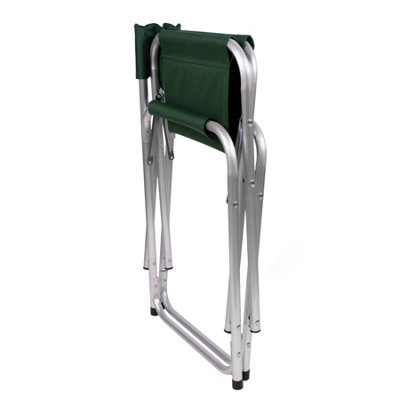 Redwood Folding Aluminium Directors Chair - Green