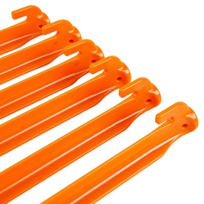 Redwood Plastic Tent Pegs - 22cm - Red - Pack of 6