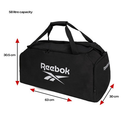 REEBOK ACTIVE CORE DUFFEL BAG BLACK MEDIUM