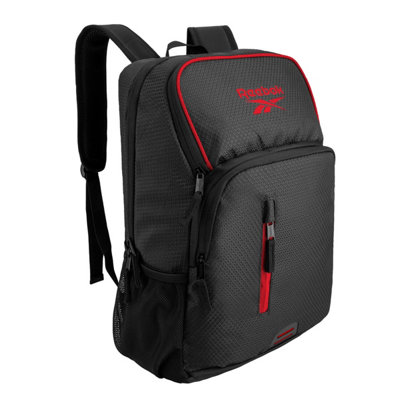 REEBOK RIVAL STUDENT BACKPACK BLACK /RED LARGE
