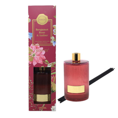 Reed Diffuser 1000ml Baltus Sences Ribbed Bergamot Rose Amber Scent Air ...