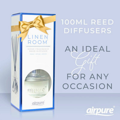 Reed Diffuser 100ml Airpure Linen Room Long Lasting Scent Home ...