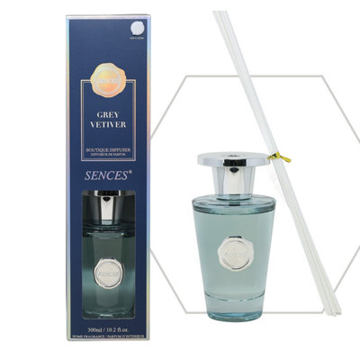 Reed Diffuser 300ml Boutique Grey Vetiver Air Freshener Aromatherapy ...