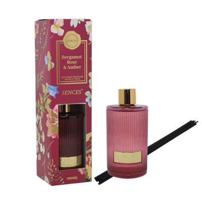 Reed Diffuser 500ml Baltus Sences Ribbed Bergamot Rose Amber Scent Air ...