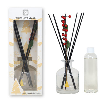 Reed Diffuser White Lily Ylang Ylang 180ml Aromatherapy Holiday Air ...