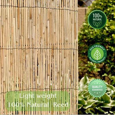 Reed Fence 1m x 4m Natural Garden Screening Roll for Outdoor Privacy ...