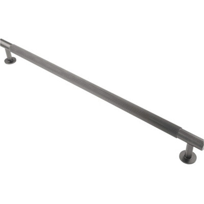 Reeded Lined Bar Door Pull Handle - 350mm x 13mm - 320mm Centres ...