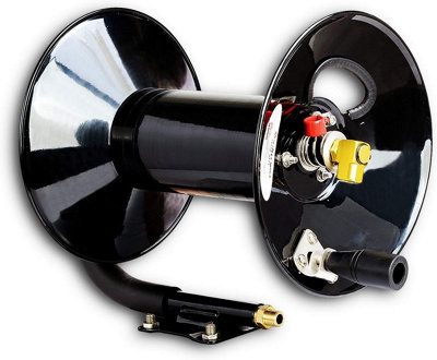 ReelWorks Heavy Duty Steel Air Hose Reel - Hand Crank, Retractable - 3/ ...