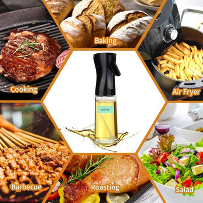 Refillable Pump Spray Bottle for Air Fryer Cooking Baking BBQ Olive Oil ...