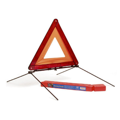 Reflective Large Warning Triangle Sign and Safety Orange Vest ...