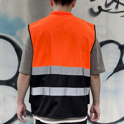 Reflective work clothes multi-pocket reflective clothing construction ...