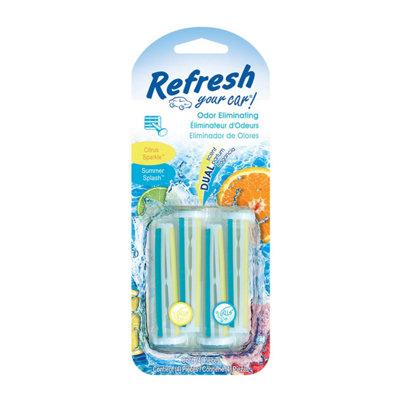 Refresh Car Freshener - Citrus Sparkle & Summer Splash, 4pk | DIY at B&Q