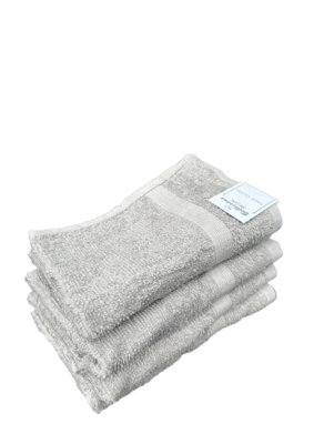 Regal 100% Cotton Face Cloth 4 Pack Grey