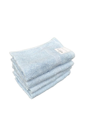 Regal 100% Cotton Face Cloth 4 Pack Light Blue