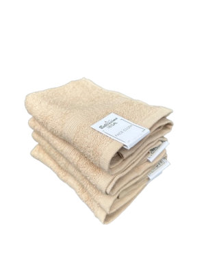 Regal 100% Cotton Face Cloth 4 Pack Natural